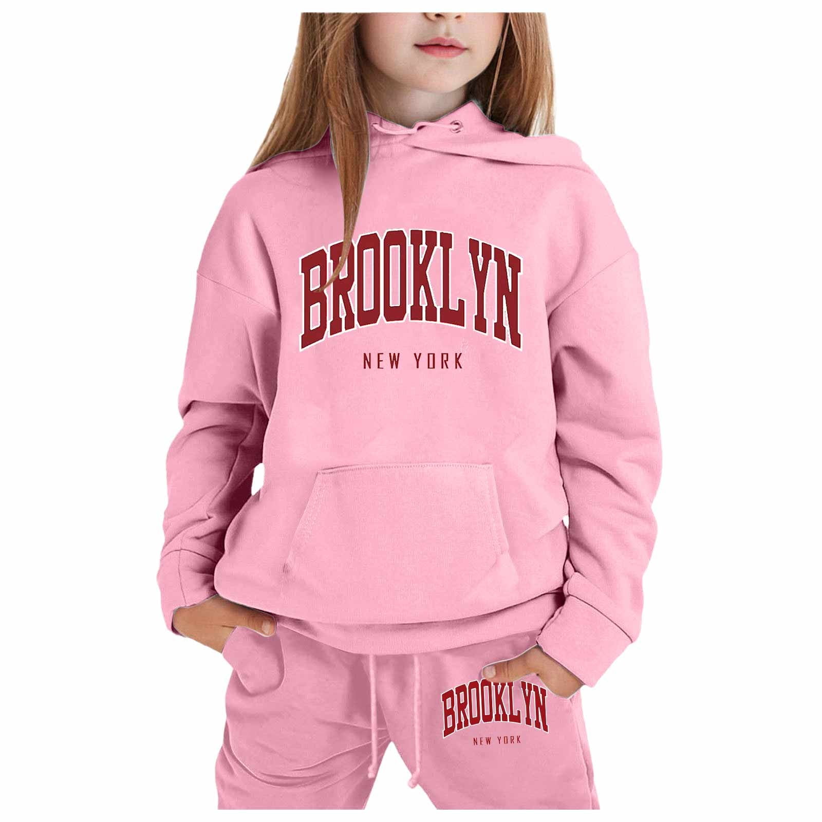 Little Kid Outfits Girl Cartoon Print Long Sleeve Hoodies Hoody ...