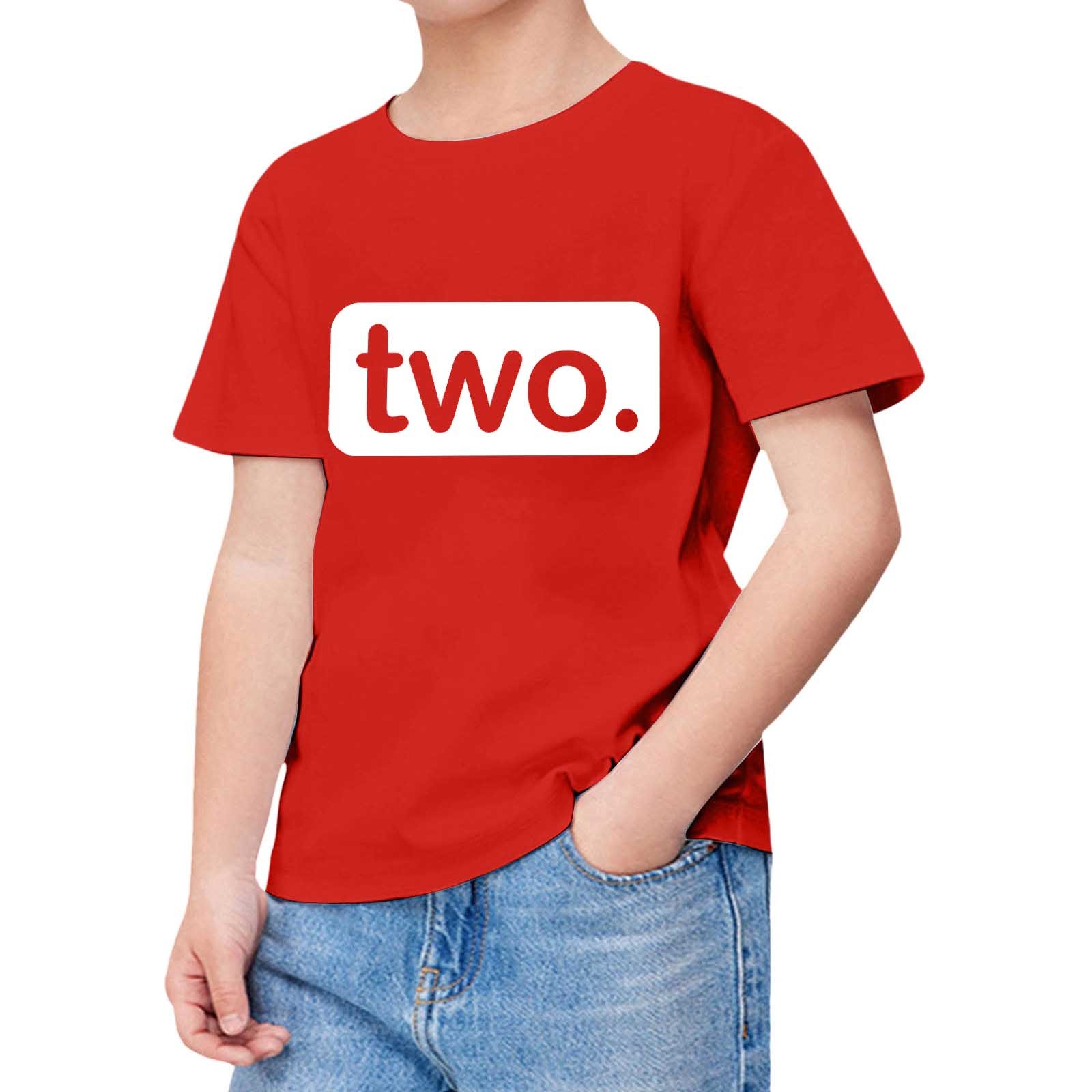 Little Kid Shirts For Teen Kids Girls Child Short Sleeve Happy Brithday ...