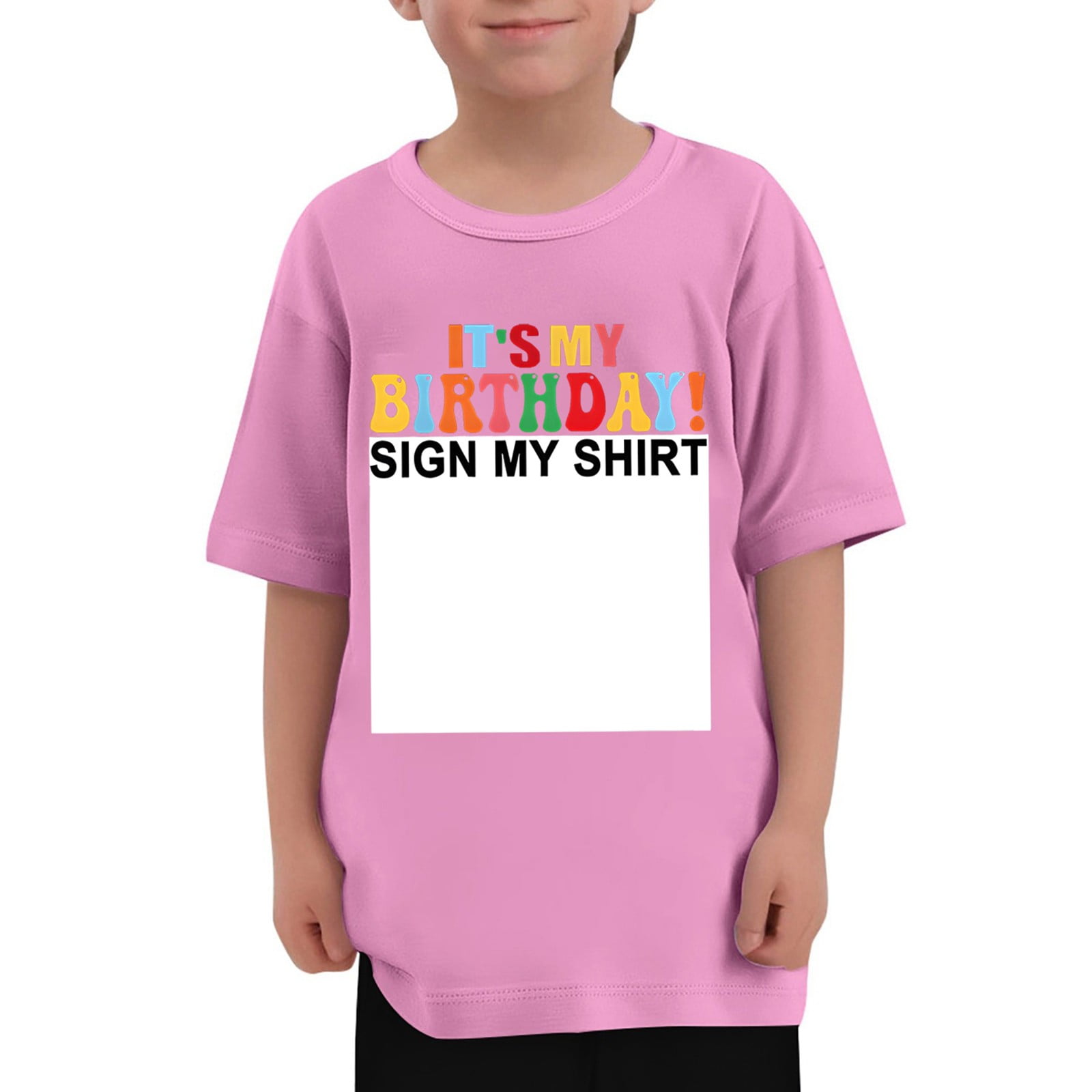 Little Kid Summer Comfortable Casual T Shirt For Boys And Girls ...