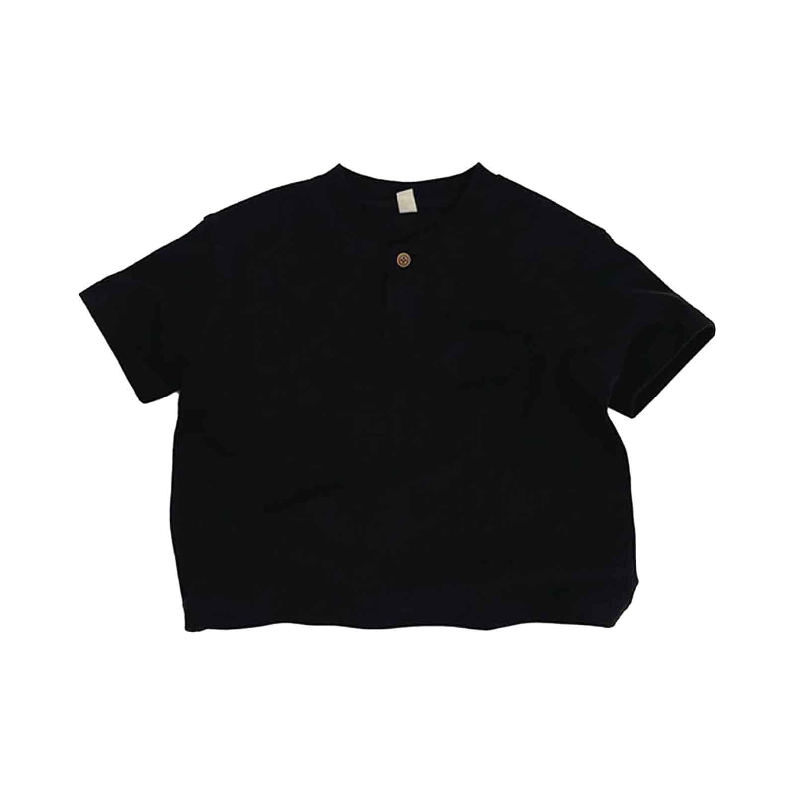 Little Kid Toddler Boys Girls Short Sleeve Summer Casual Gentleman Tops ...