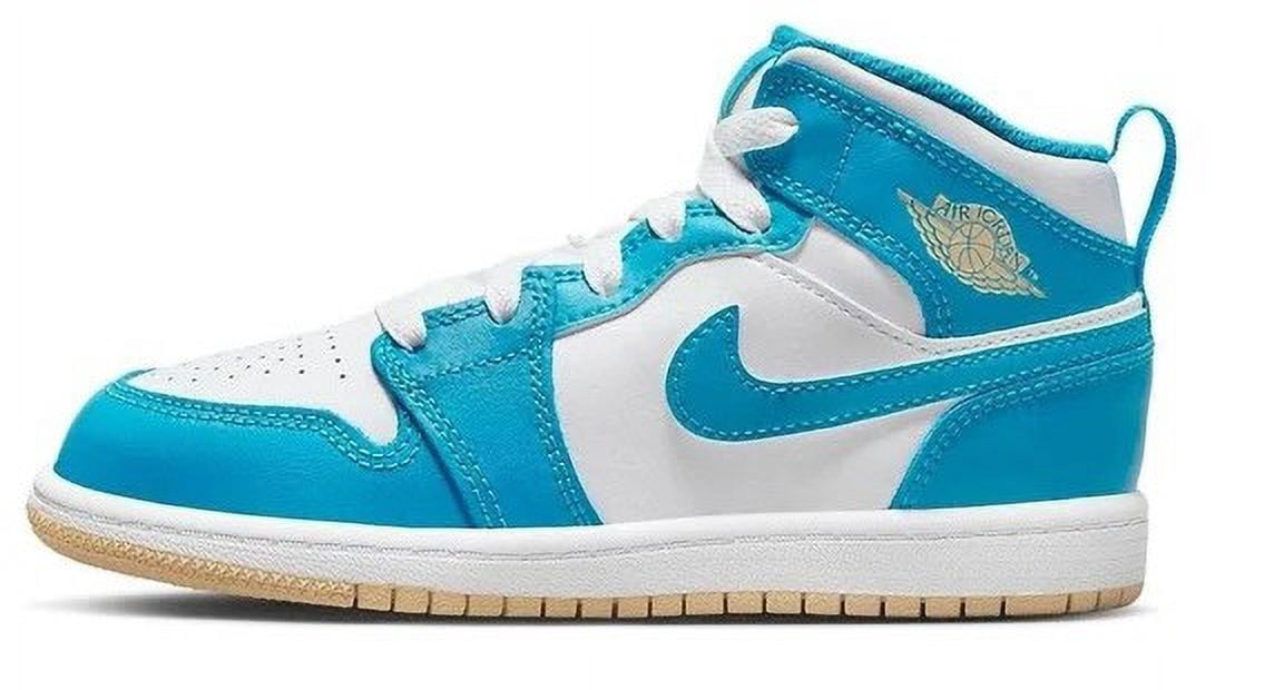 Little Kid's Jordan 1 Mid Aquatone/Celestial Gold-White (DQ8424 400 ...