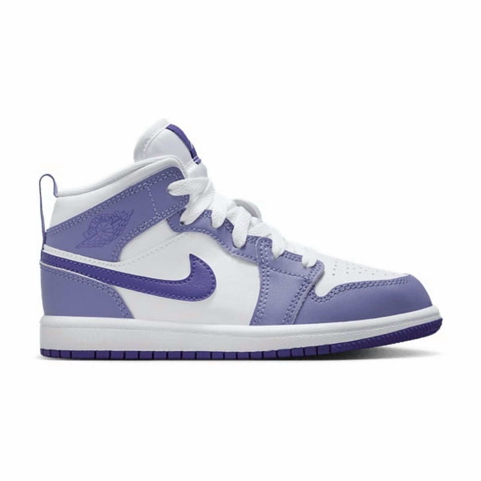 Little Kid's Jordan 1 Mid Dusty Amethyst/Court Purple (DQ8424 500) - 3 ...