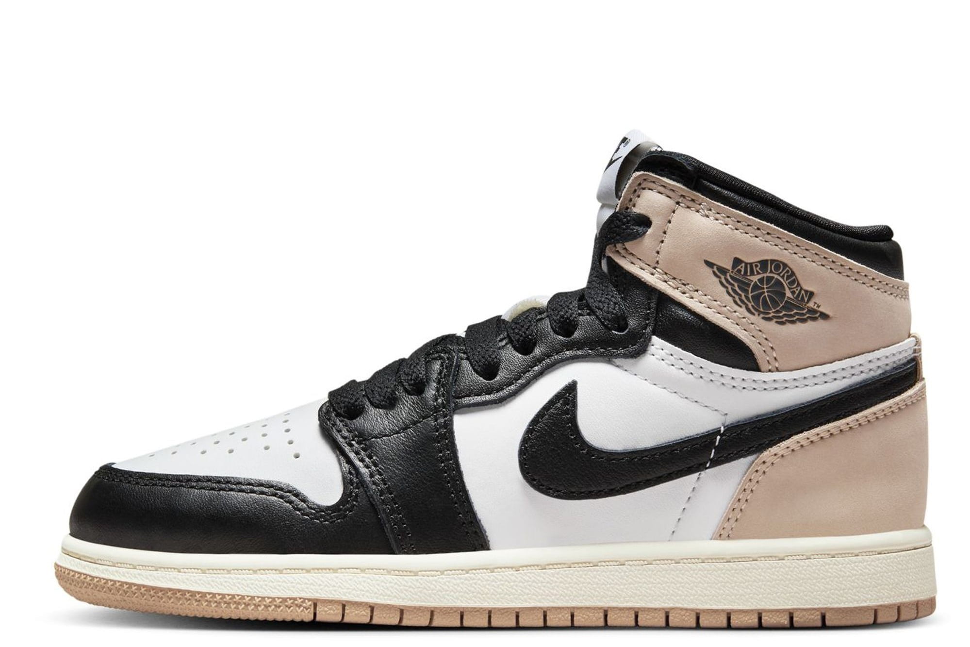 Little Kid's Jordan 1 Retro High OG "Latte" Blk/Lgnd MD Brwn-Wht ...