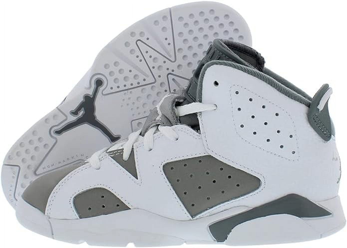 Little Kid's Jordan 6 Retro "Cool Grey" White/Medium Gry-Cool Gry (DV3605 100) - 12.5 - Walmart.com
