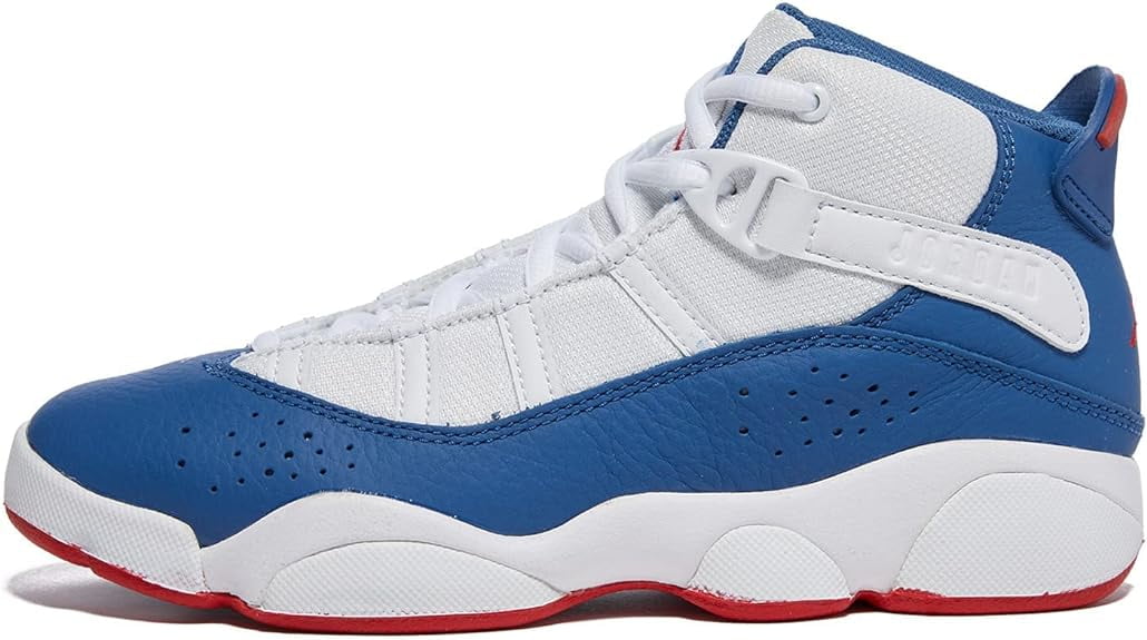 Little Kid's Jordan 6 Rings White/True Blue-University Red (323432 140 ...