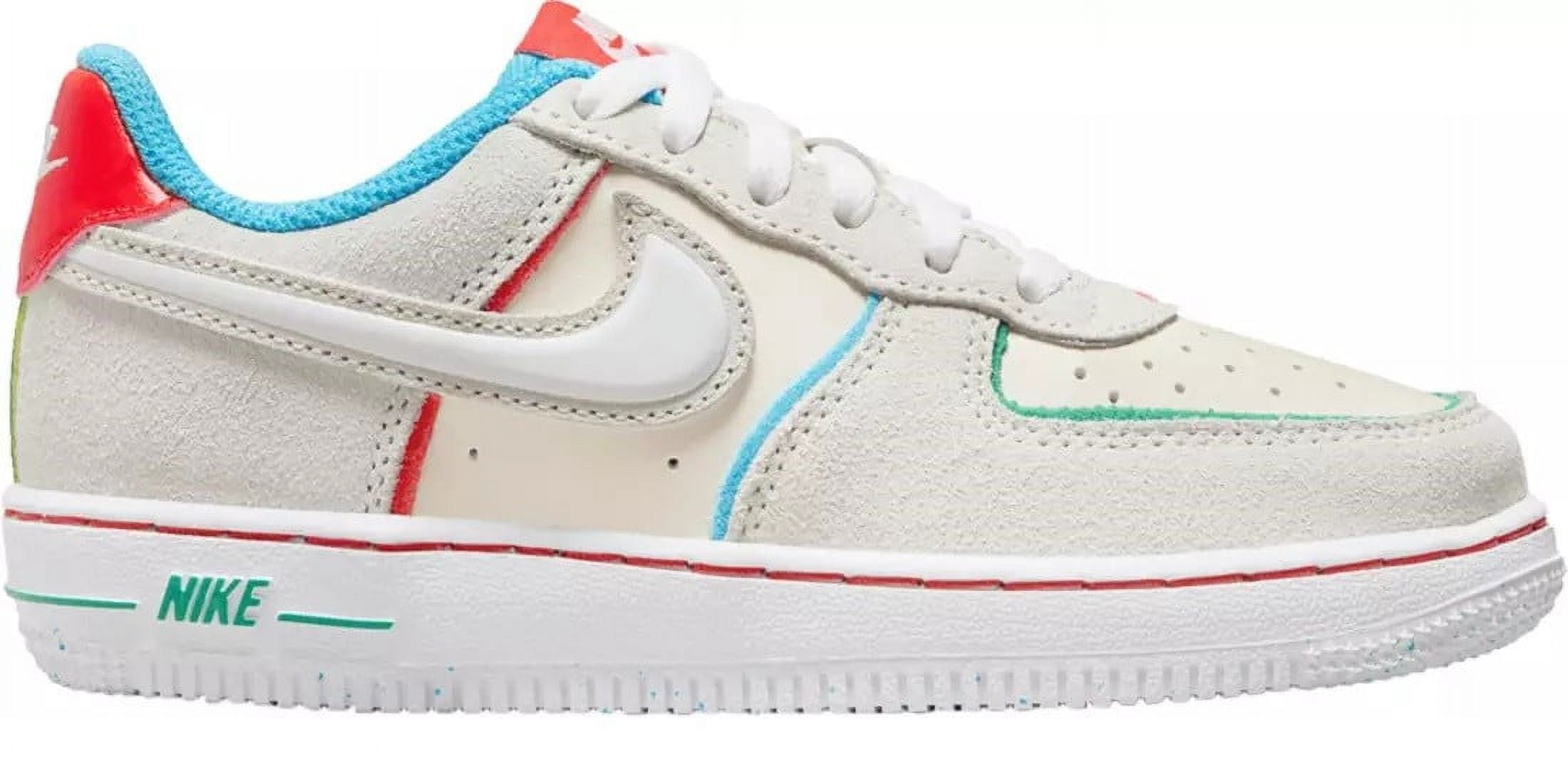 Little Kid's Nike Air Force 1 LV8 2 BP Pale Iv/Wt-Pcnte Rd (FQ8351 110 ...