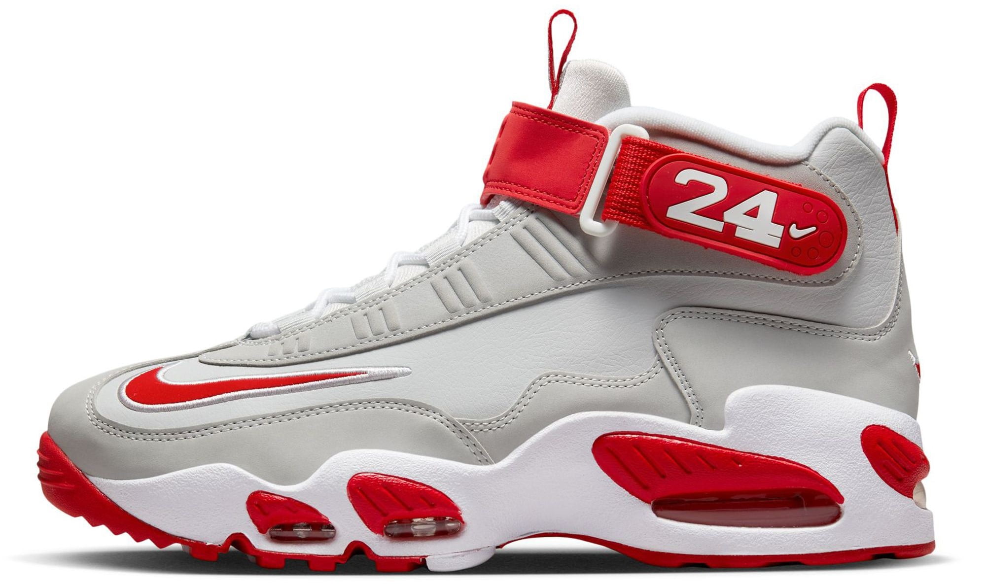 Little Kid's Nike Air Griffey Max 1 Pure Platinum/University Red ...