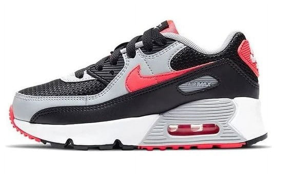 Little Kid's Nike Air Max 90 LTR Black/Radiant Red-White (CD6867 009 ...