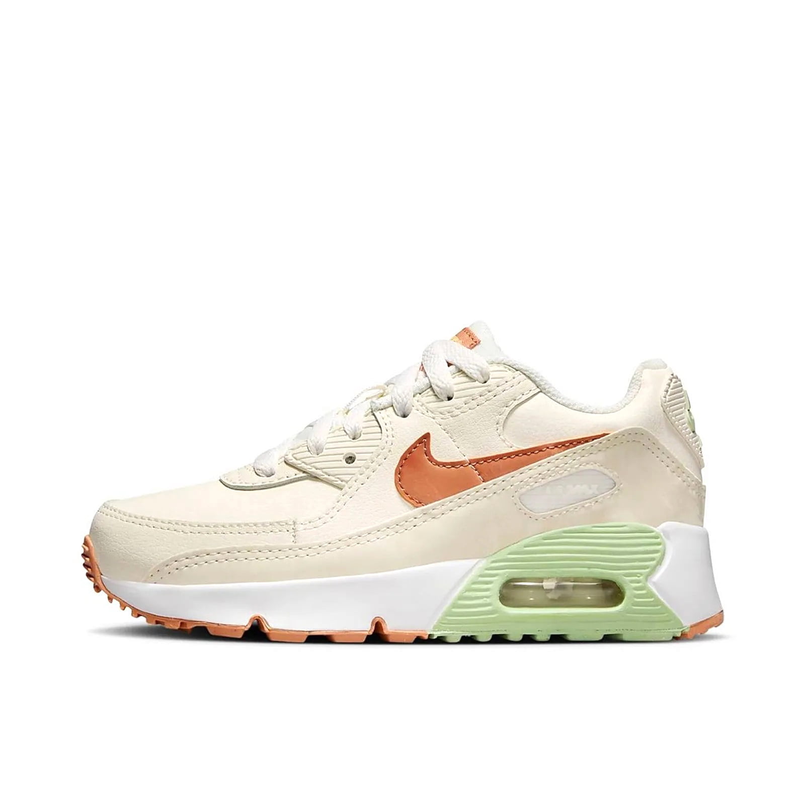Little Kid's Nike Air Max 90 LTR Pale Ivory/Amber Brown-Phantom (CD6867 ...