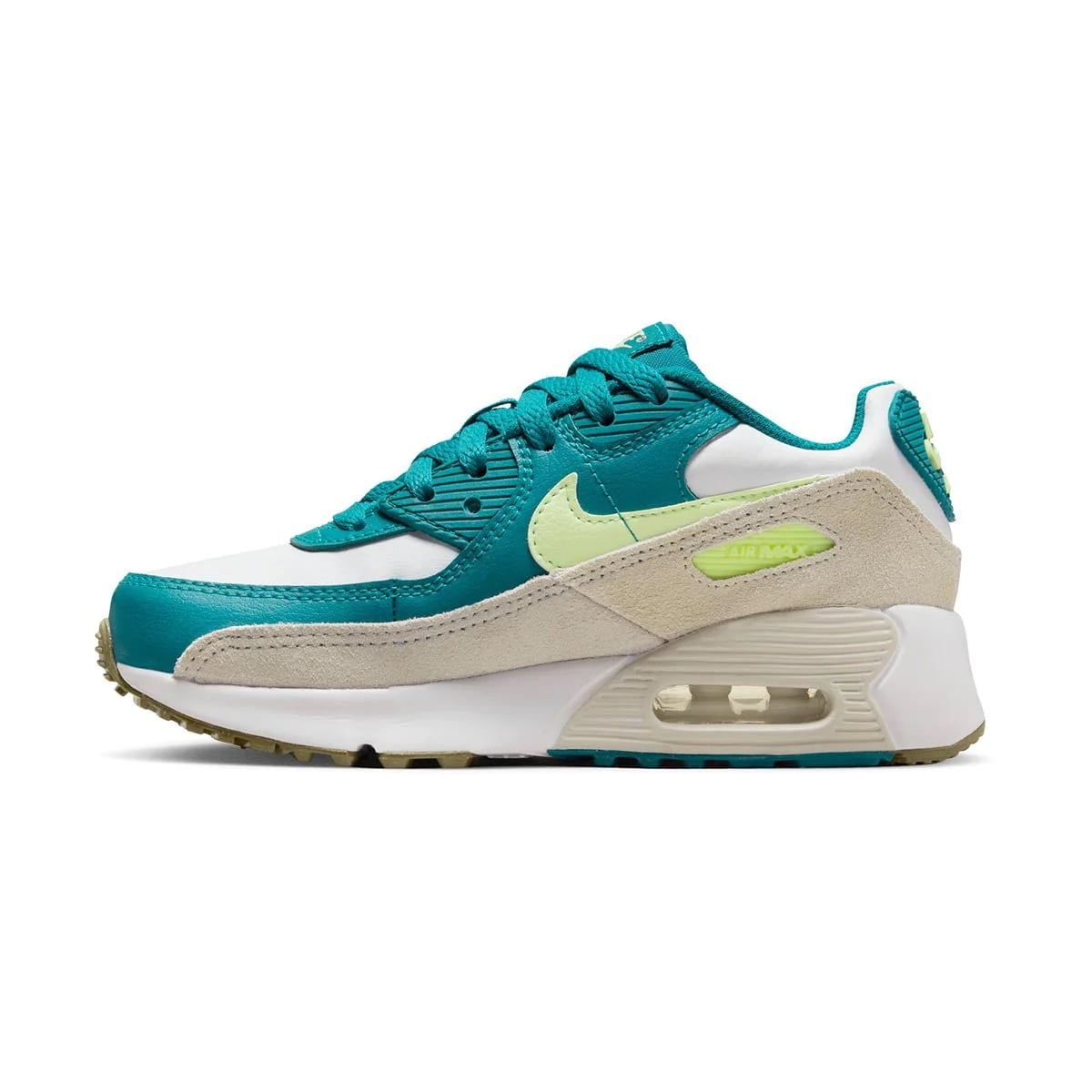 Little Kid's Nike Air Max 90 LTR White/Barely Volt (CD6867 124) - 12 ...