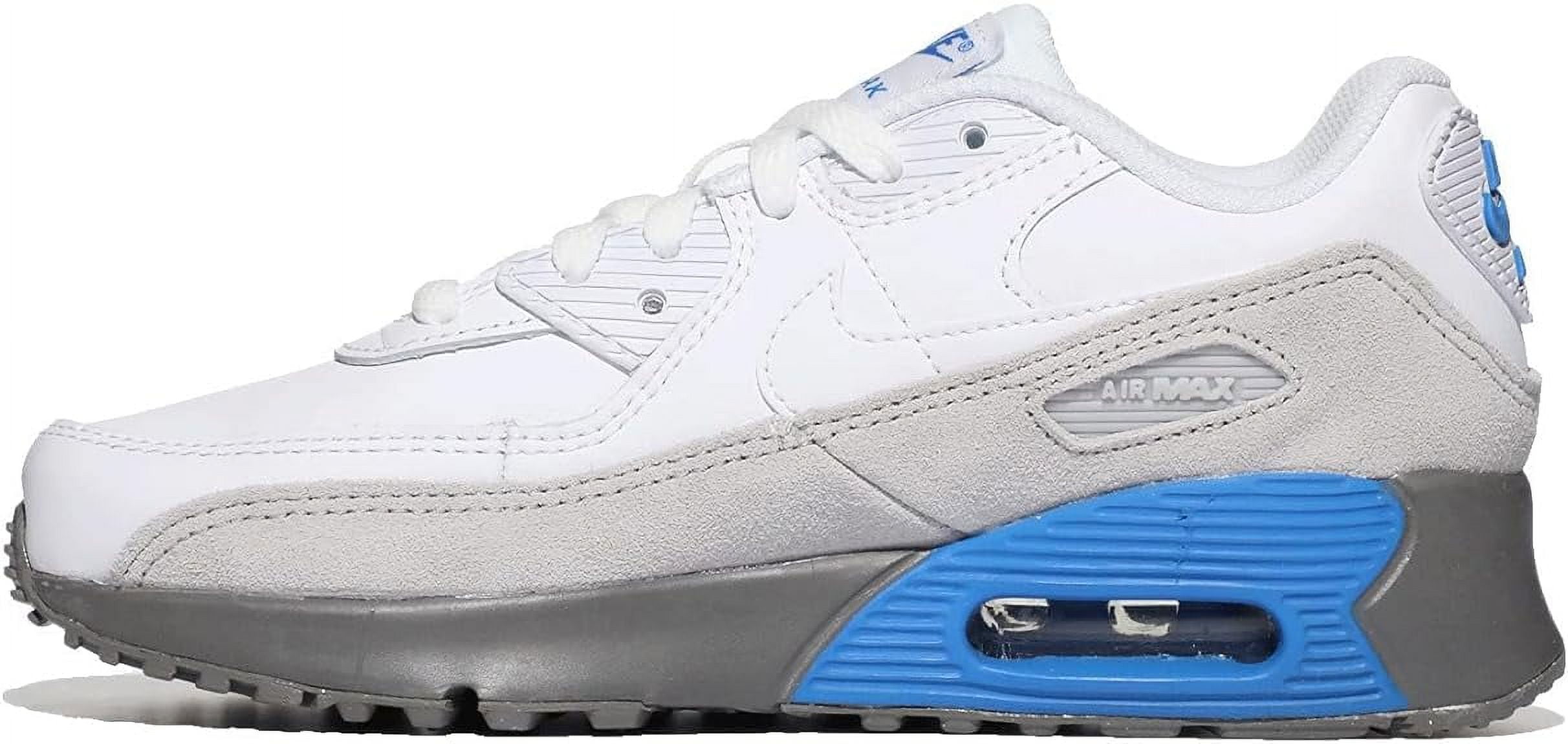 Little Kid's Nike Air Max 90 LTR White/White-Grey Fog (CD6867 118) - 2 ...