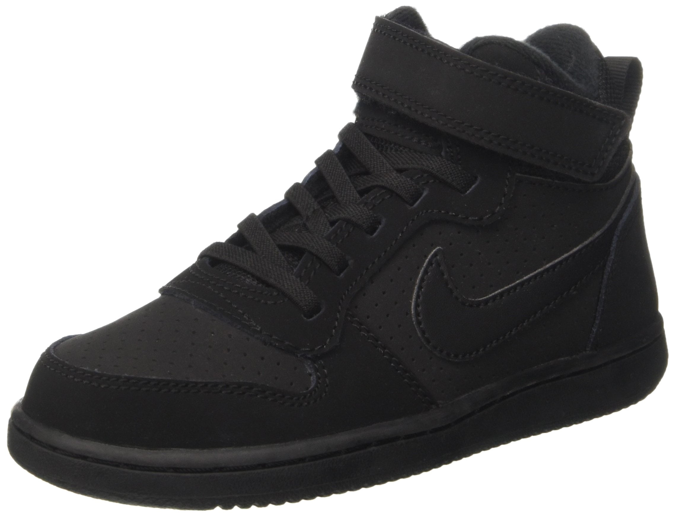 Nike; Kids' Athletic Shoes Mid-Cut Support Basketball Trainers, Black ...