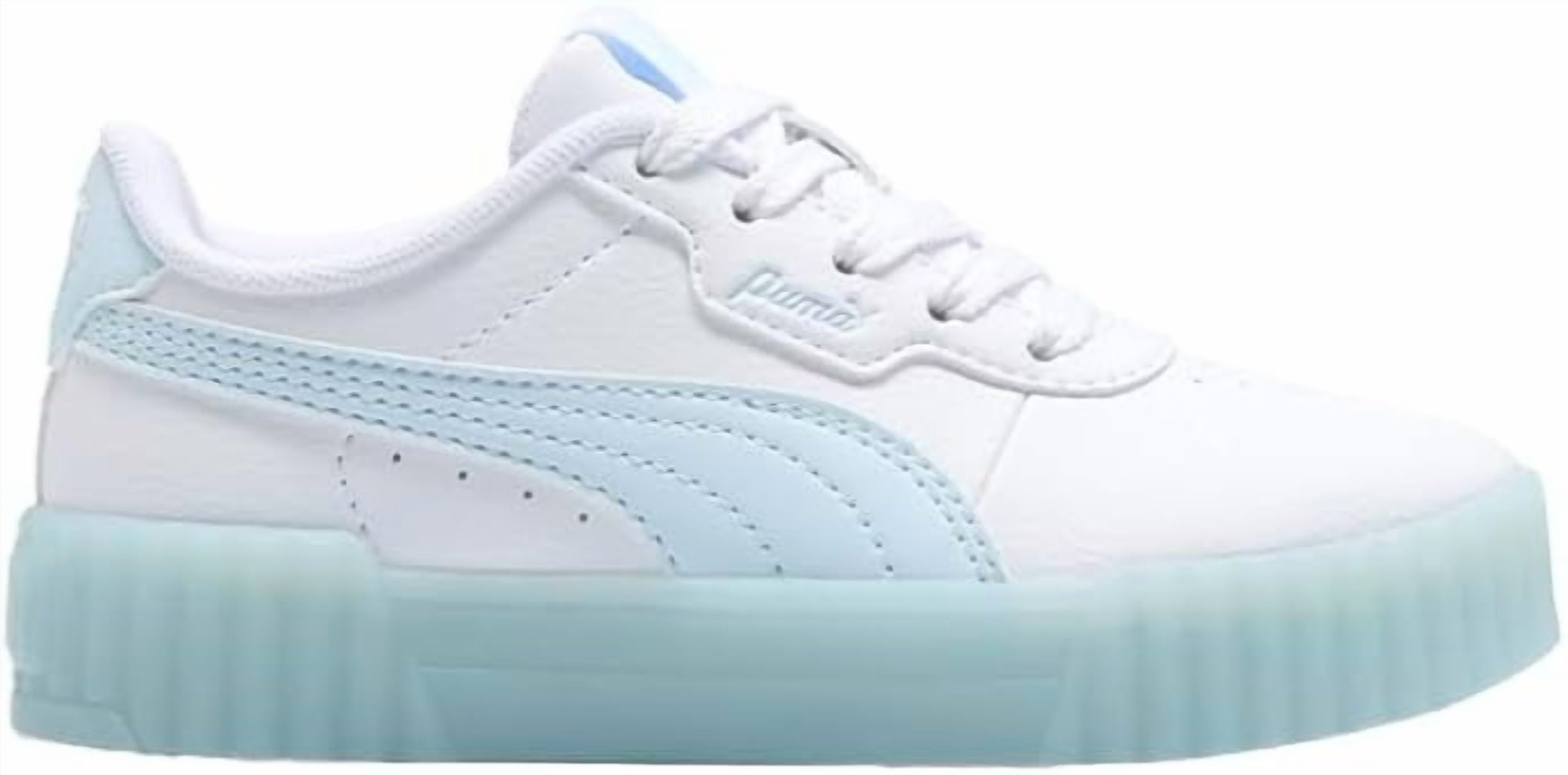 Little Kid's Puma Carina 3.0 Iced AC Puma White-Icy Blue (403107 01 ...
