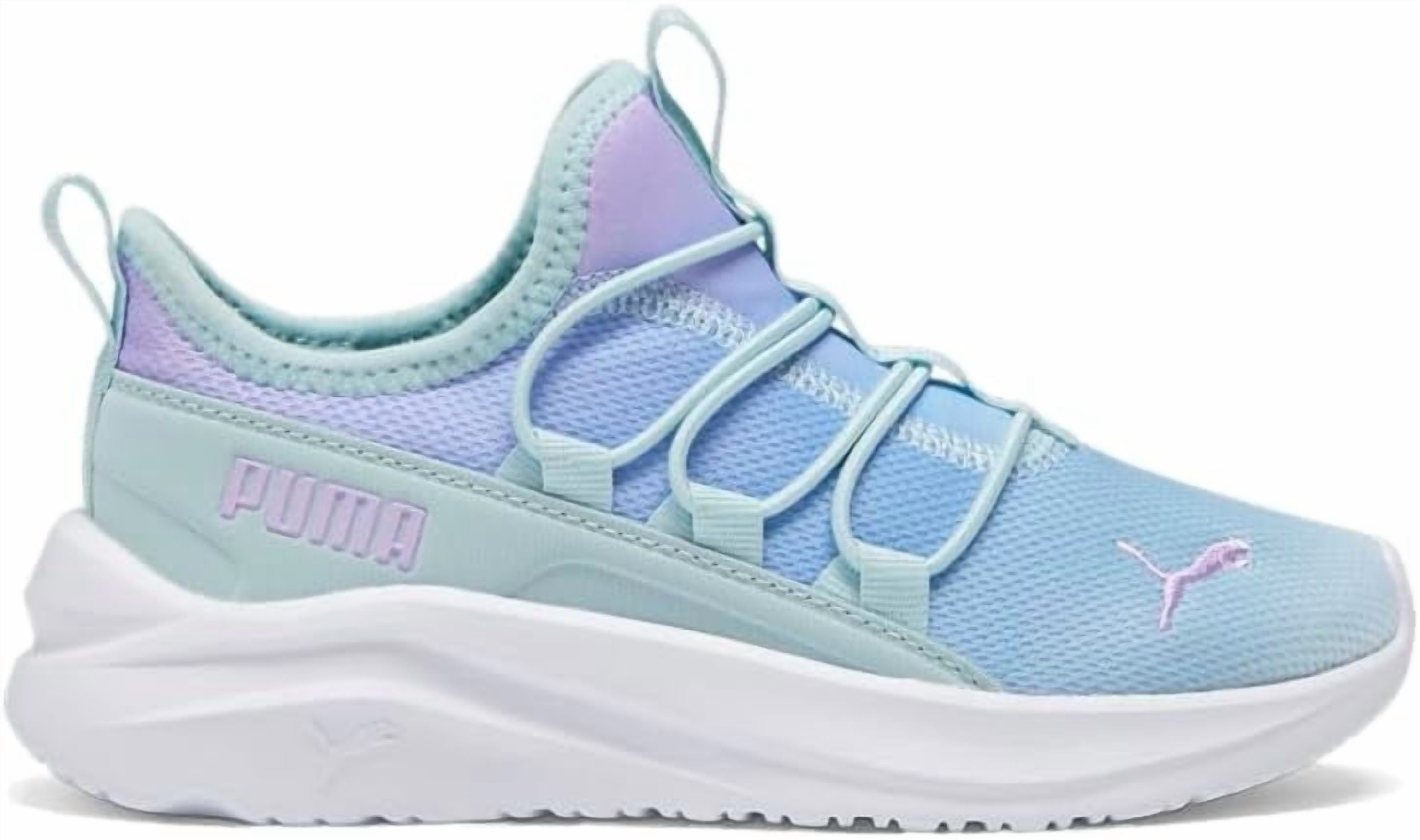 Little Kid's Puma One4All Slip On Aurora Turquoise Surf-Vivid Violet ...