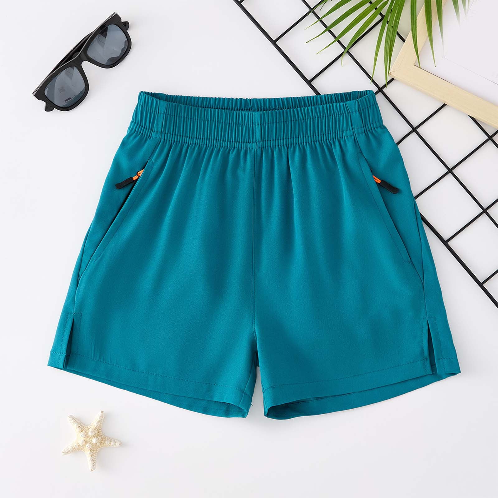 Little Kids Boys Shorts Golf Cars Embroidered Striped Shorts Casual ...