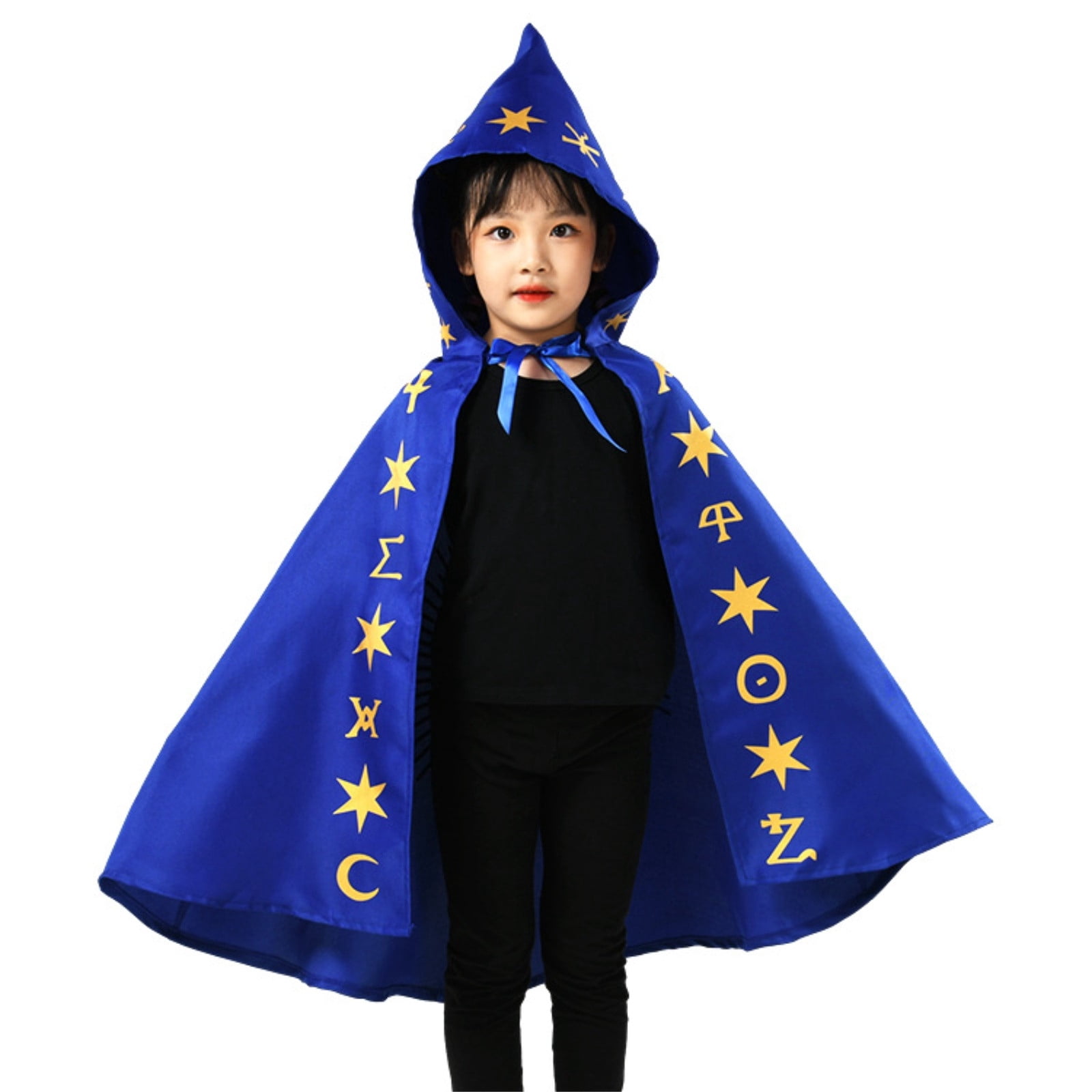Little Kids Cape With Pointed Hat Boys Pumpkin Skeleton Bat Ghost Party ...