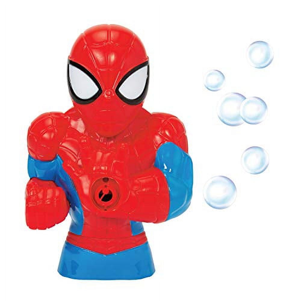 Little Kids Marvel Spider-Man Action Bubble Blower Machine, Includes ...