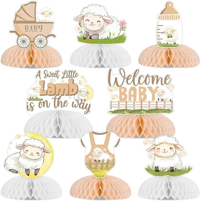 Little Lamb Baby Shower Decorations, A Sweet Little Lamb is On The Way ...