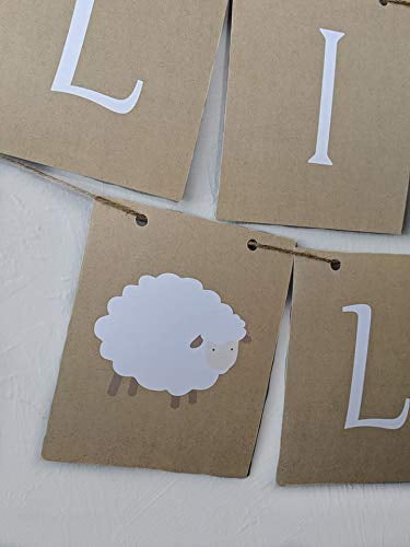 Little Lamb Banner, Little Lamb Baby Shower Sign, Little Lamb birthday ...