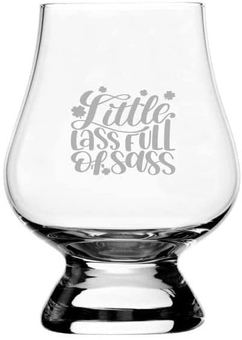 Little Lass Full Of Sass St Patrick's Day Etched 2.5oz Glencairn ...