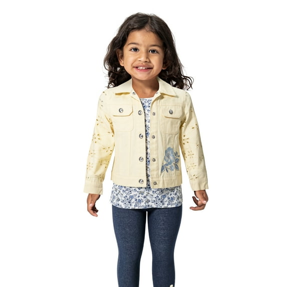 Little Lass Toddler Girl Jacket, Tee, and Pant 3-Piece Set, Sizes 2T-4T ...