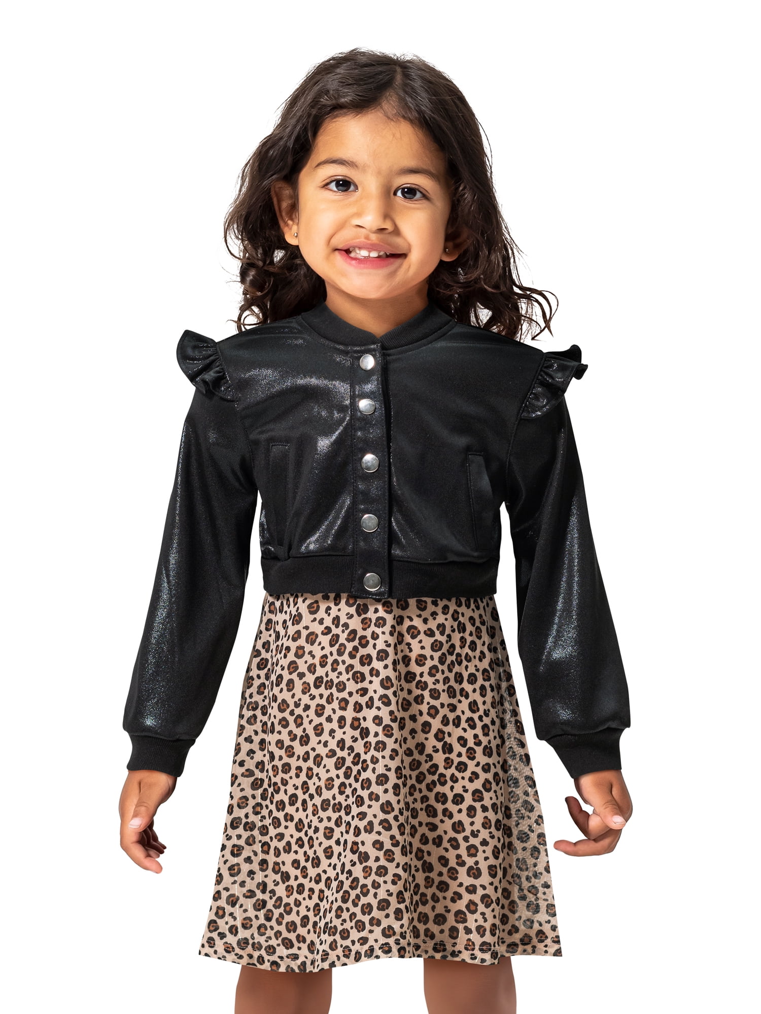 Little Lass Toddler Girls 2-Piece Dress and Jacket Set, Sizes 2T-4T ...