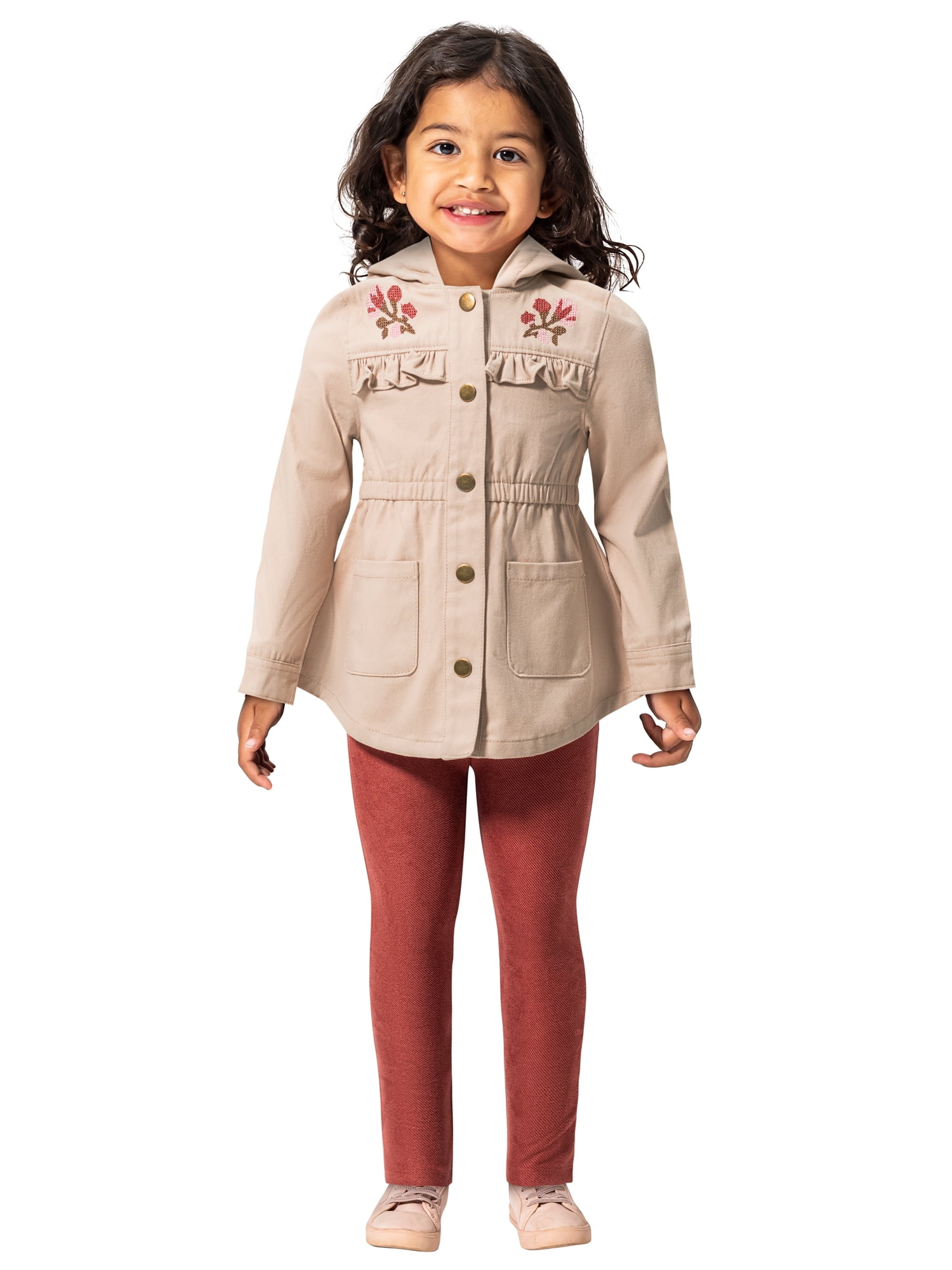 Little Lass Toddler Girls' Jacket, Tee, and Legging 3-Piece Set, Sizes ...