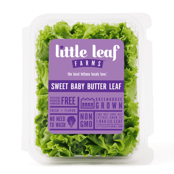 Little Leaf Farms Sweet Baby Butter Leaf Lettuce, 4 oz Clam Shell ...