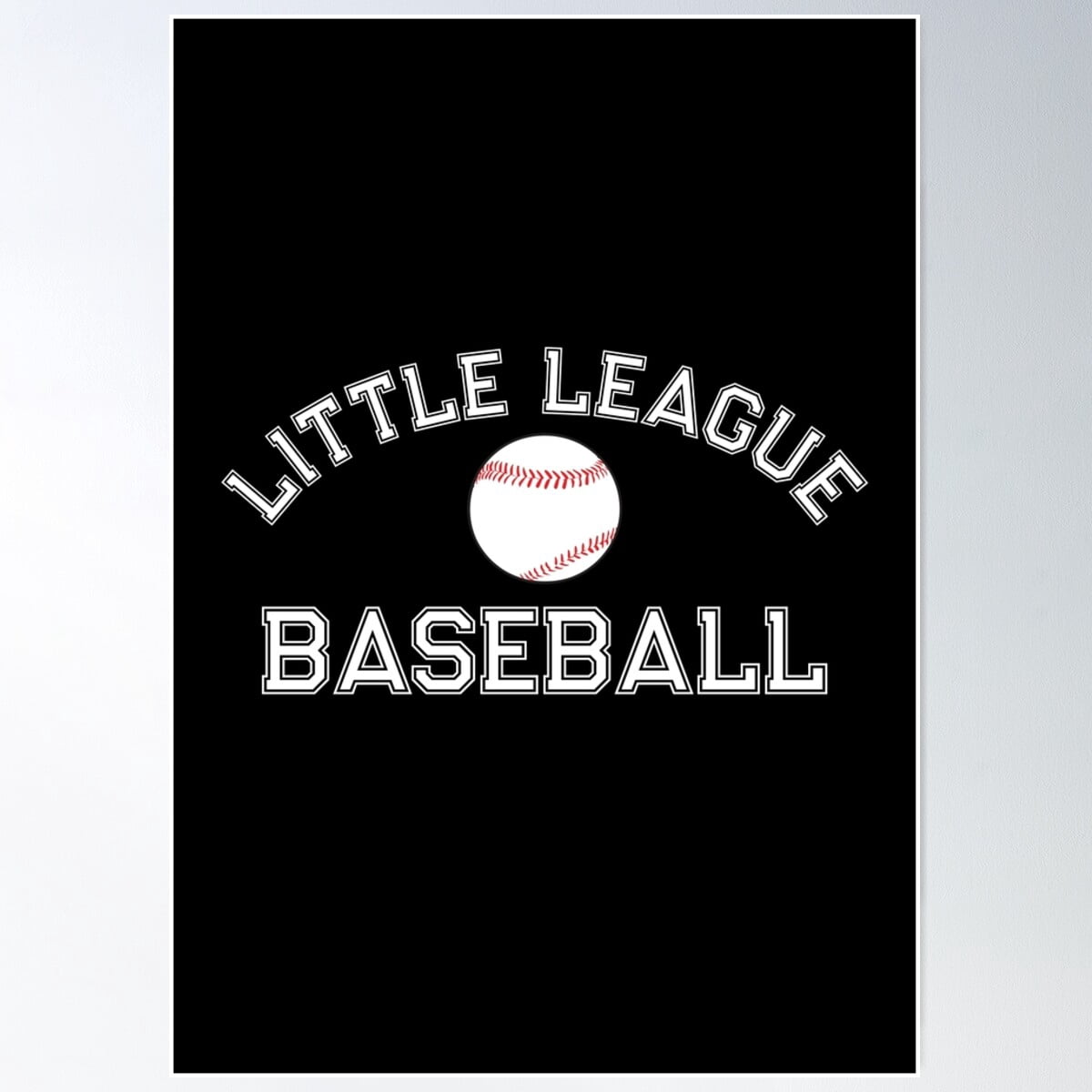 Little League Baseball Poster Wall Art, Modern Wall Decor For Living ...