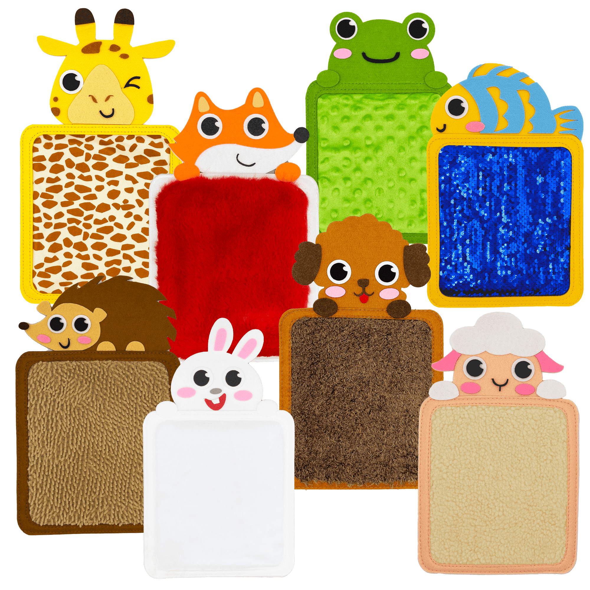 Little Learner Lab Sensory Zoo Buddies Sensory Mats, 8-Pack - Walmart.com