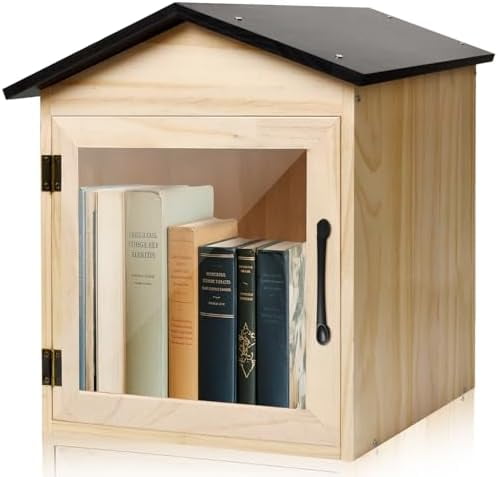 Little Library Box Outdoor, Library Book Box Literature Exchange Kit ...