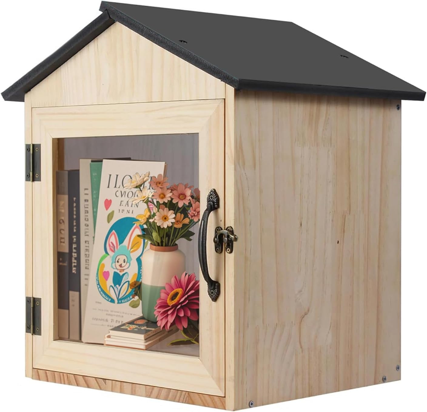 Little Library Box Outdoor Wooden Outside Library Book Boxes Literature ...