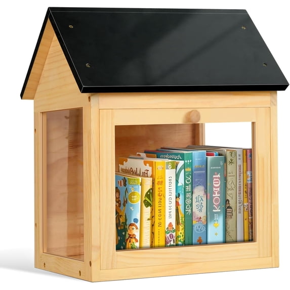 Little Library, Outdoor Library Book Box for Sharing Books, Wood DIY ...