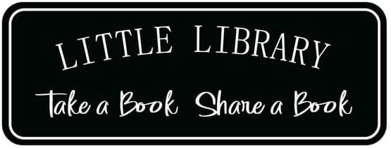 Little Library Sign Take A Book Share A Book Graphic Sign,Self Adhesive ...