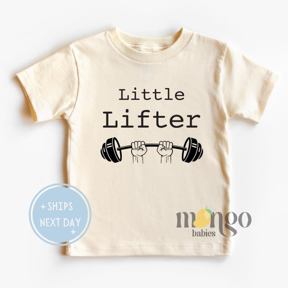 Little Lifter Shirt Cute Baby Outfit, Funny Baby Gym Clothes Weight ...