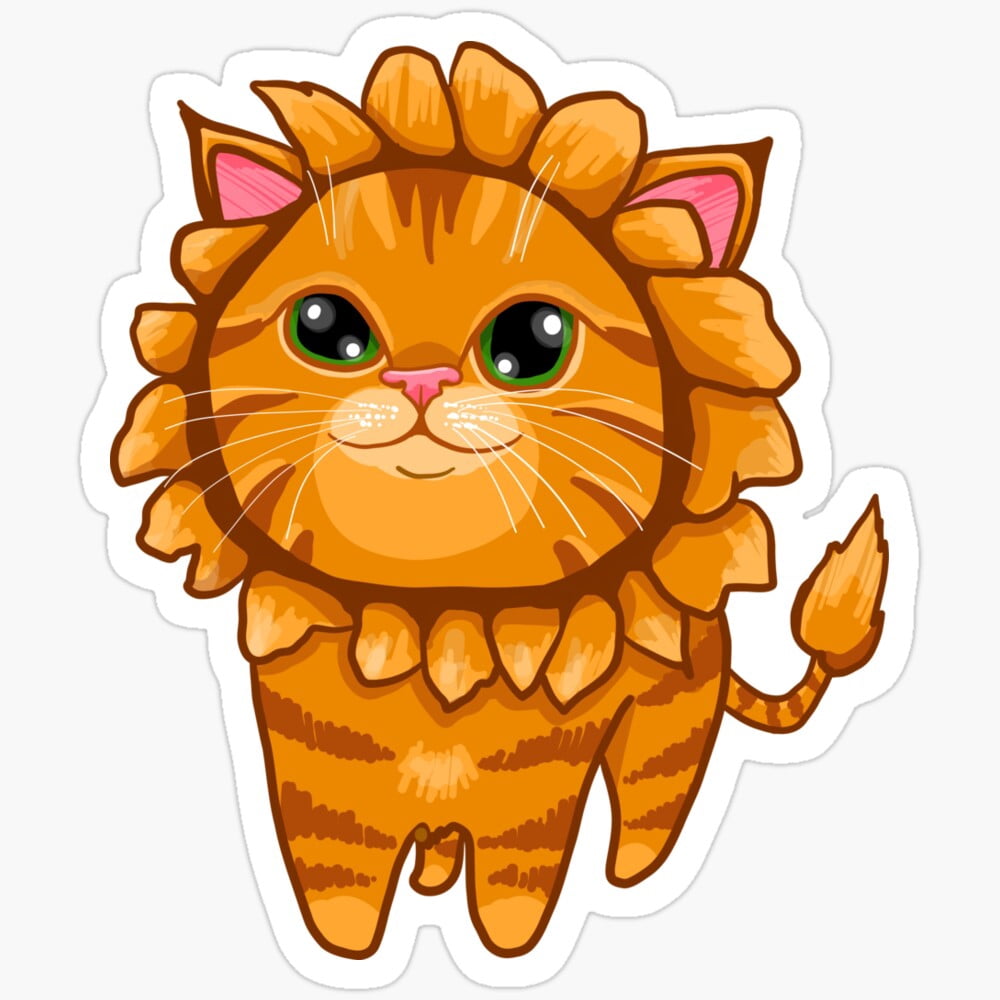 Little Lion Sticker Phone Decal Water Bottle Stickers Car Decals ...