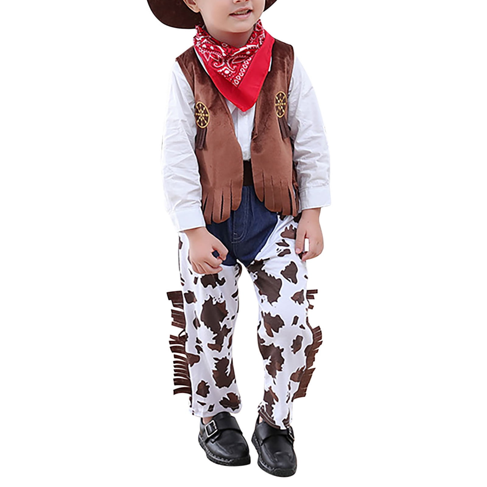 Little Boys Boys Outfits Western Cow Style Roleplay Set Roleplay Size 5 ...