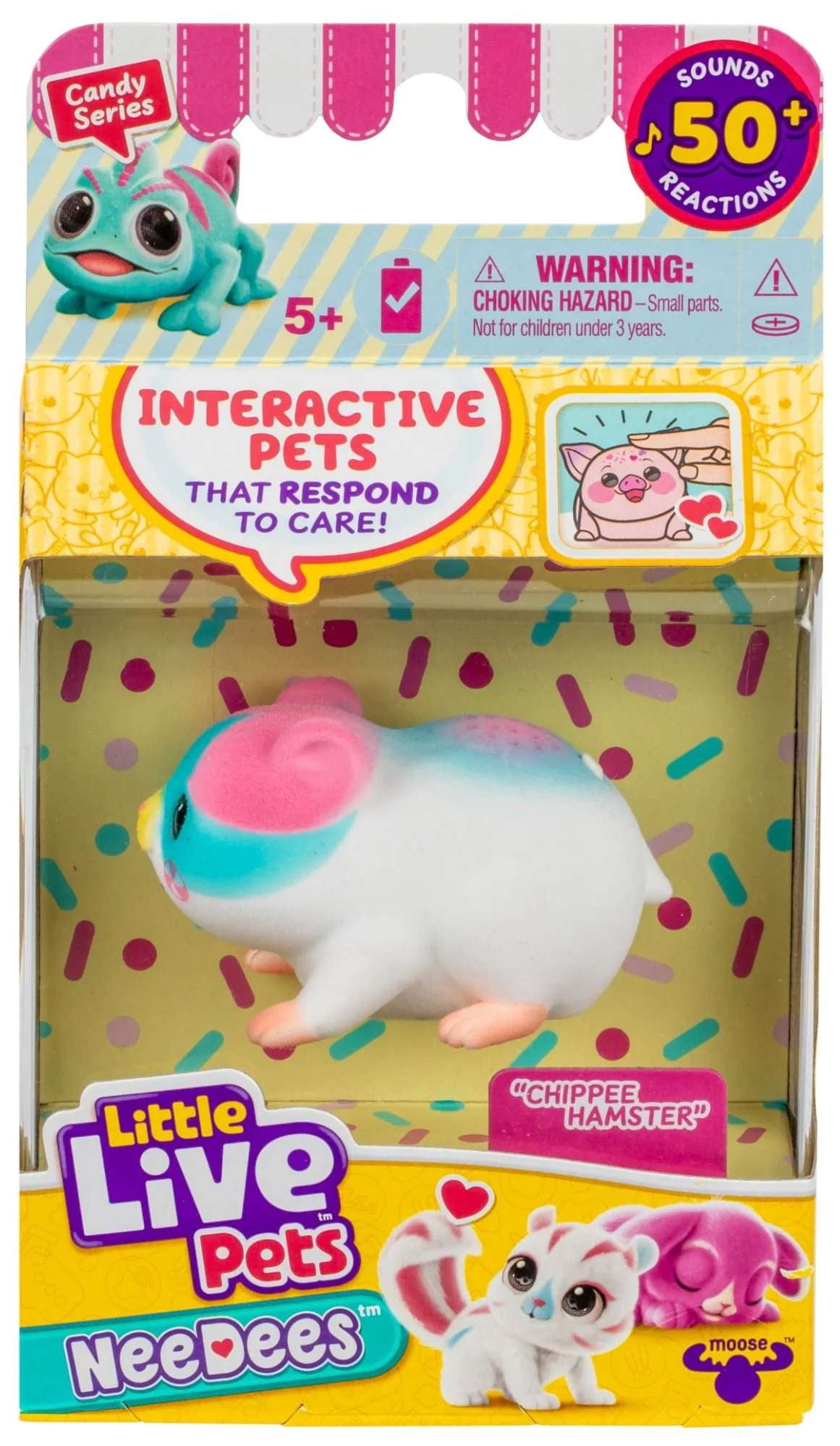 Little Live Pets Candy Series Chippee Hamster Wearable Interactive ...