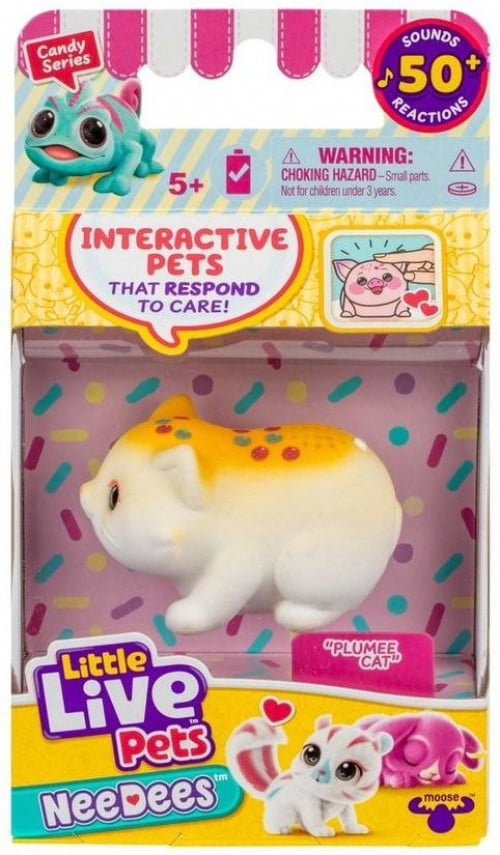 Little Live Pets Candy Series Plumee Cat Wearable Interactive Figure ...