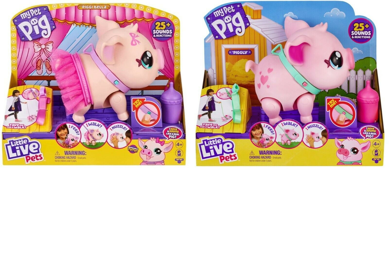 Little Live Pets Kids Toy - Interactive My Pet Pig Set, Piggi Bella in ...
