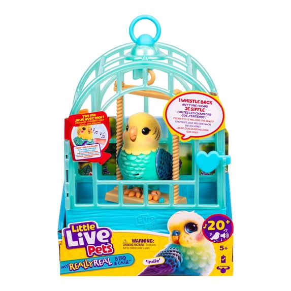 Little Live Pets My Really Real Bird & Cage Indie Interactive Pet Bird ...