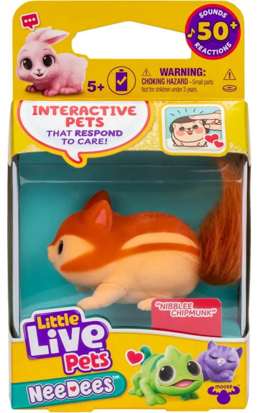 Little Live Pets NeeDees Niblee Chipmunk - Walmart.com