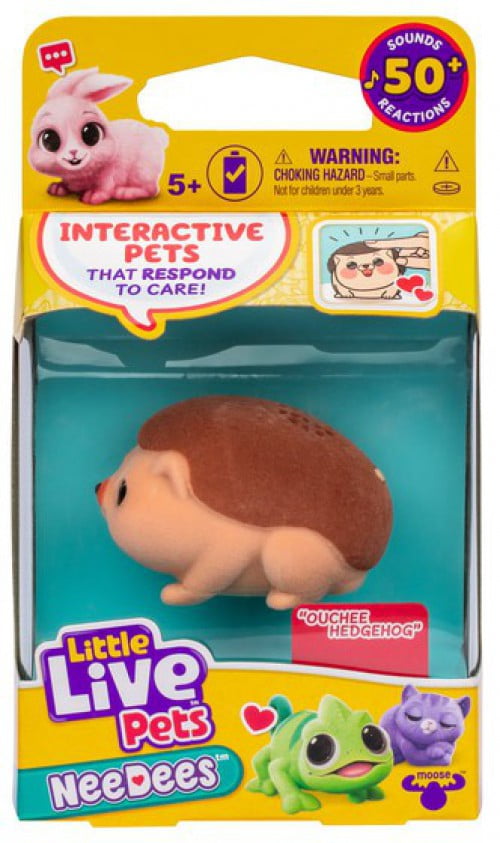 Little Live Pets NeeDees Ouchee Hedgehog Wearable Interactive Figure ...