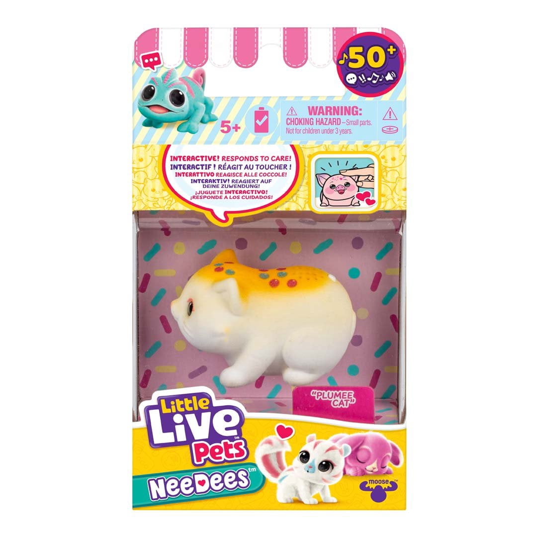 Little Live Pets NeeDees Plumee Cat Version 2 - Walmart.com