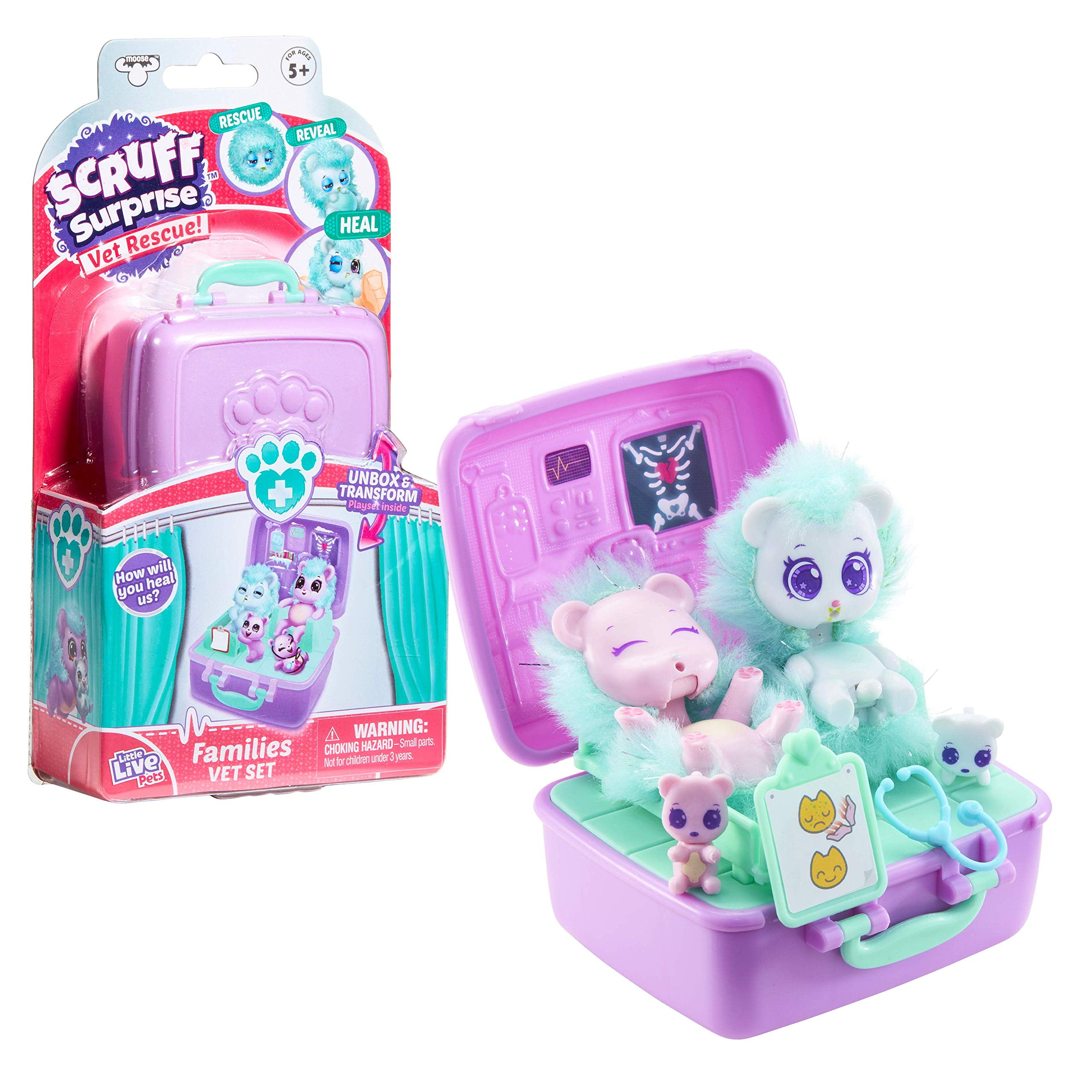 Little Live Pets Scruff Surprise Vet Rescue - Vet Set with Polar Bear ...