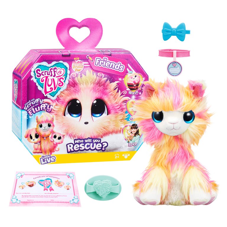 Interactive Pet Adoption Toy SCRUFFALUVS Pet Scruffs Mystery Plush Toy ...