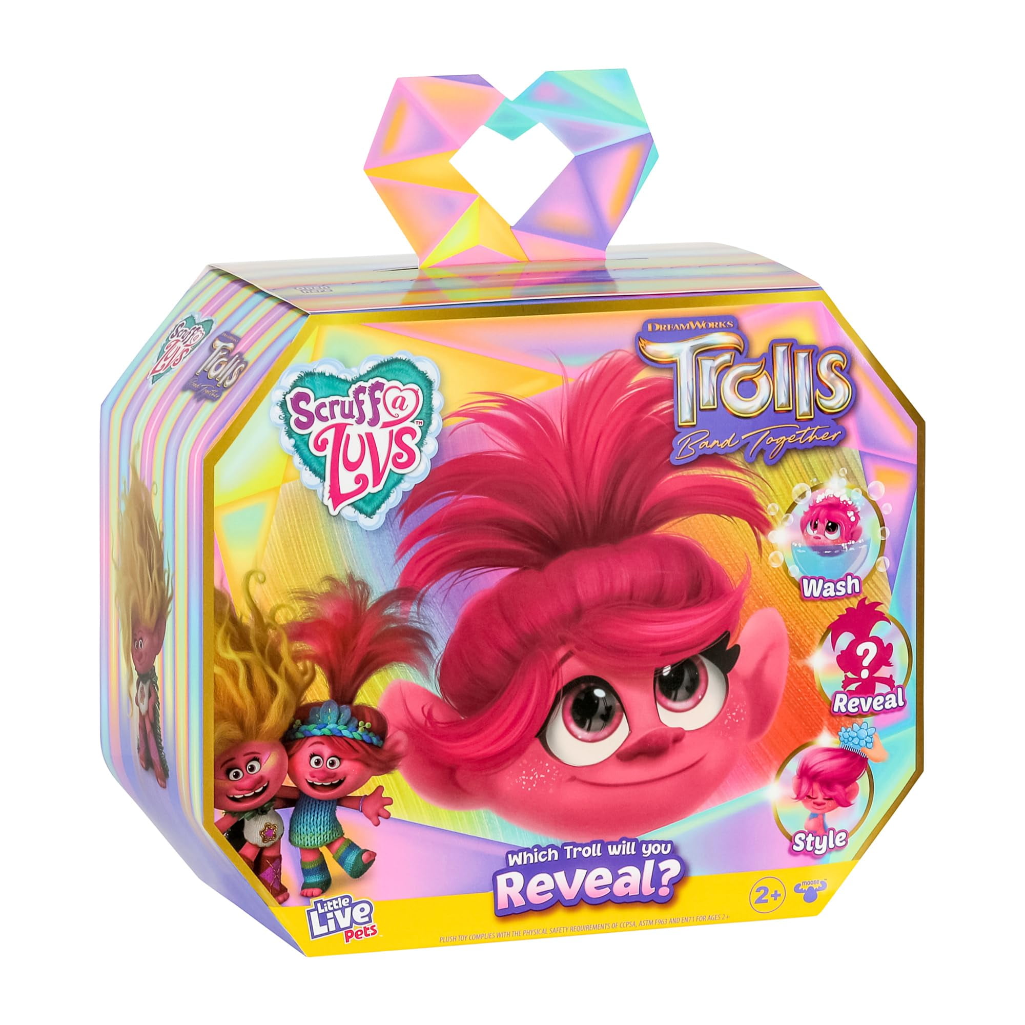 Little Live Pets Scruff-a-Luvs Trolls Band Together Stuffed Animals ...