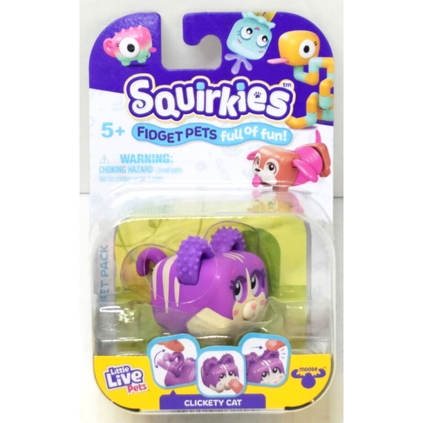 Little Live Pets, Squirkies, Interactive Fidget Toys - Clickety Cat ...