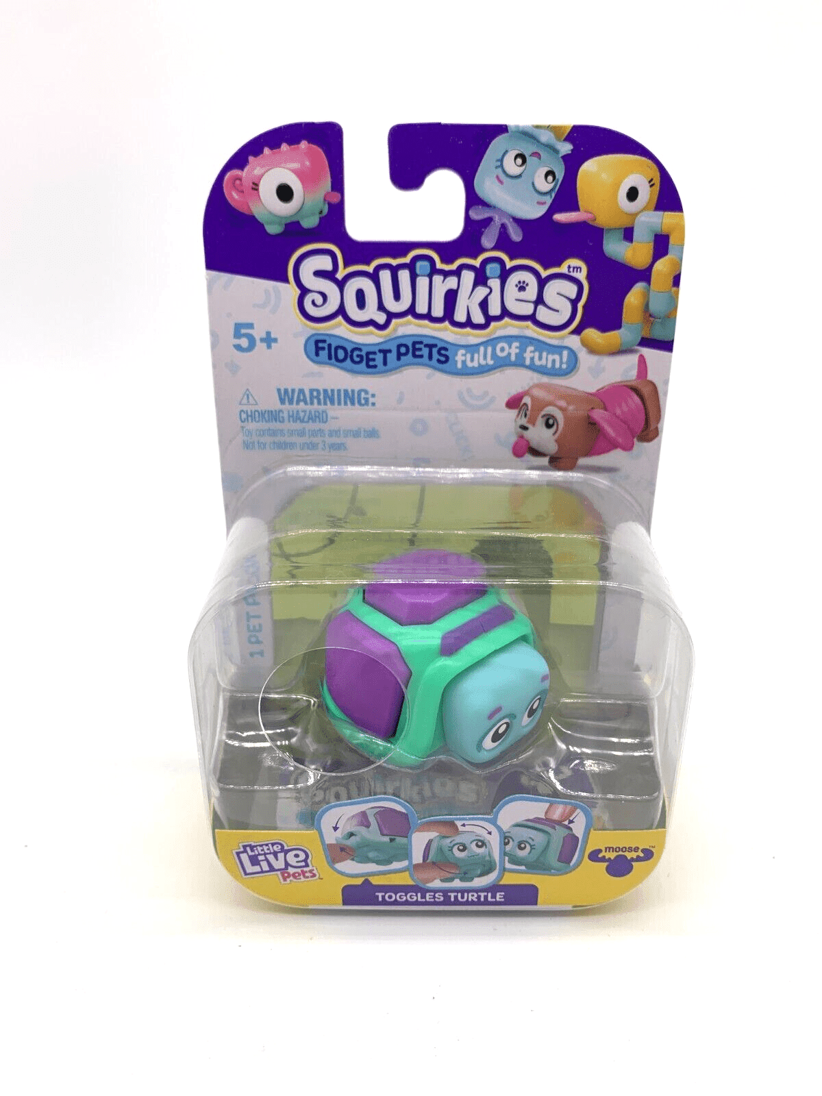 Little Live Pets' Squirkies - Toggles Turtle: Interactive Real Fidget ...