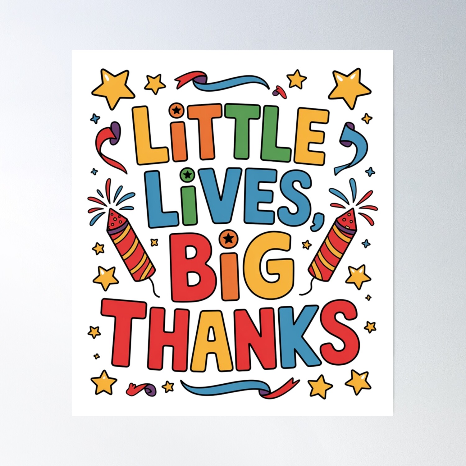 Little Lives Big Thanks, Cute Pediatric Nurse Appreciation Design ...